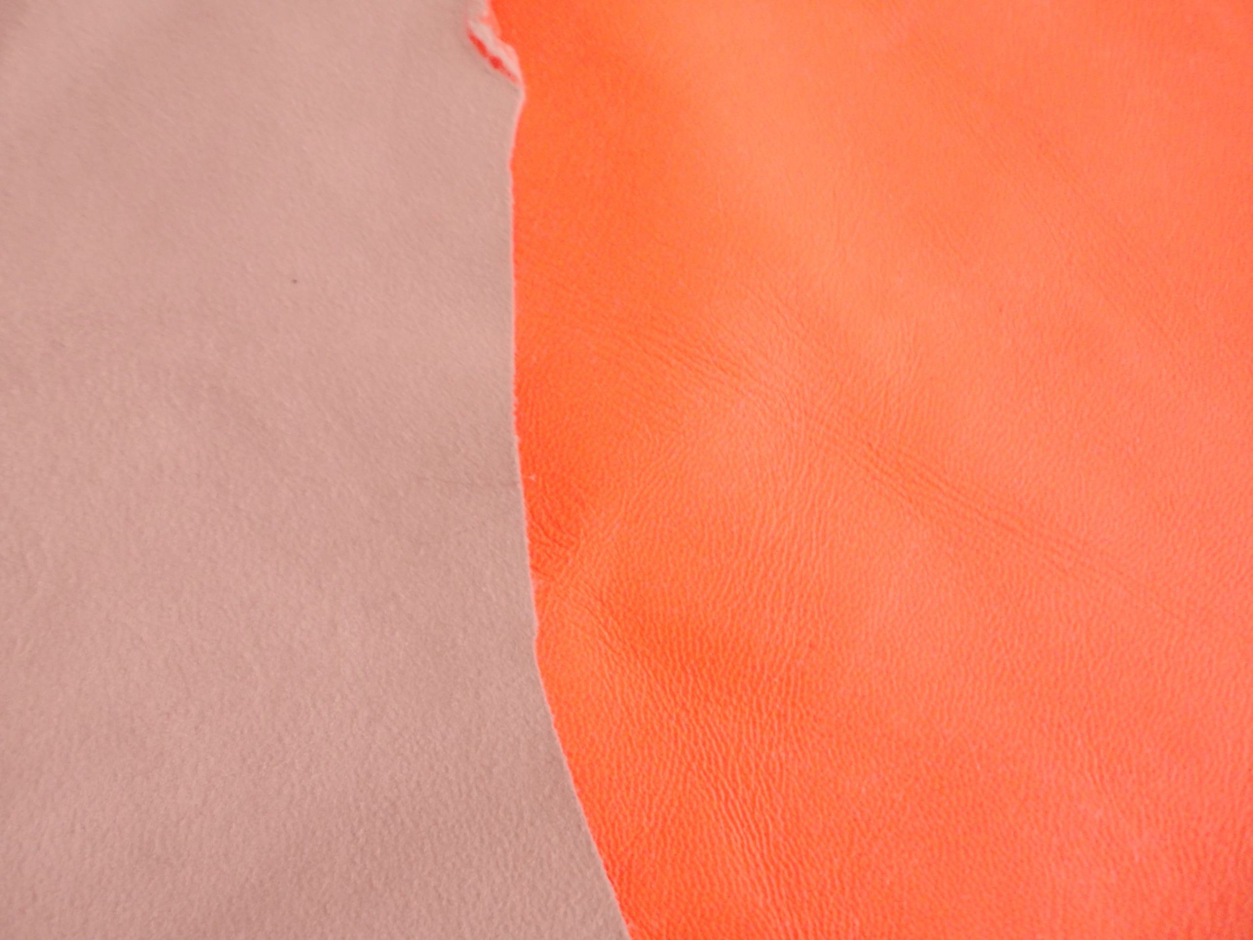 Neon Orange Soft leather – Sue's Leather